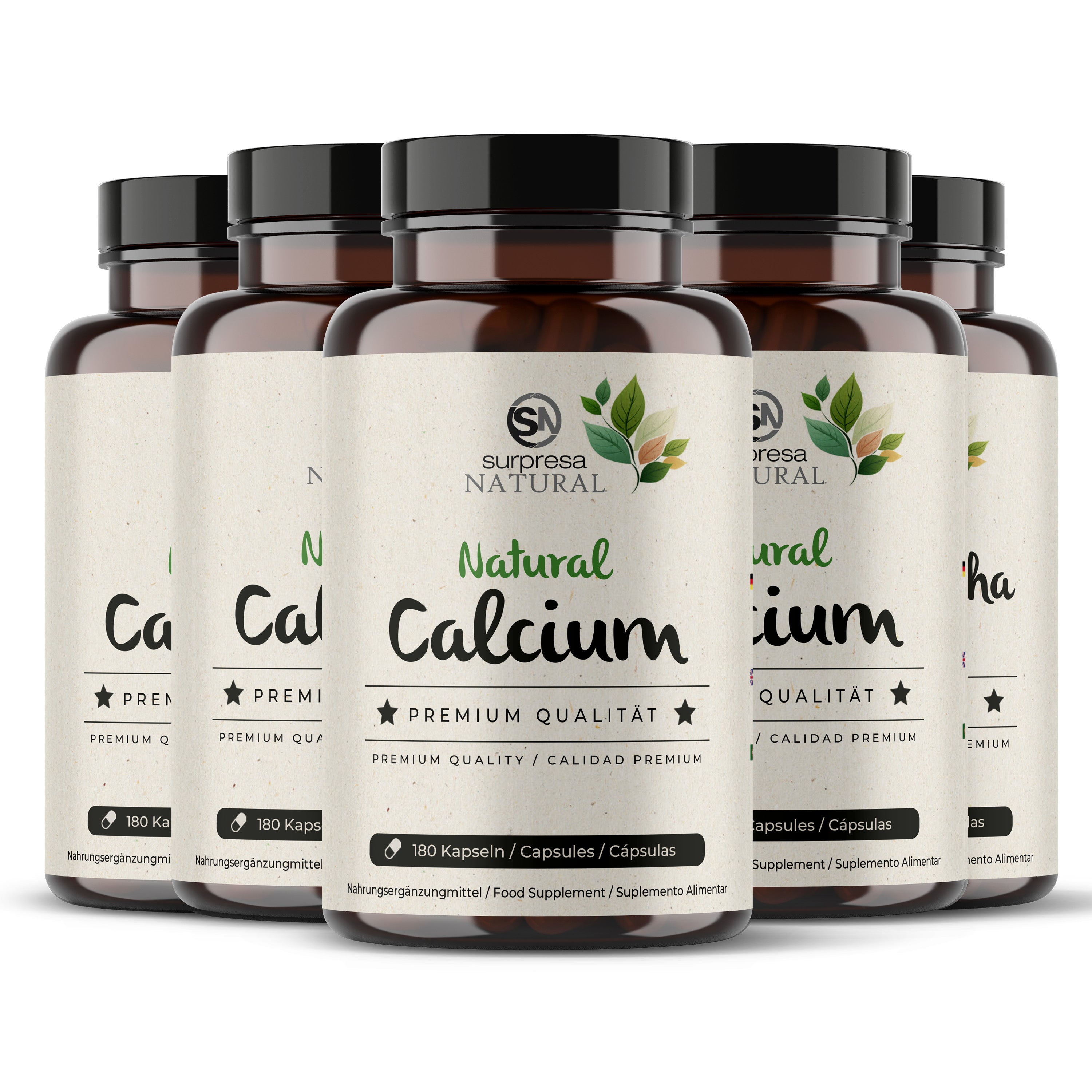 Natural Calcium 180 Capsules - Surpresa Natural