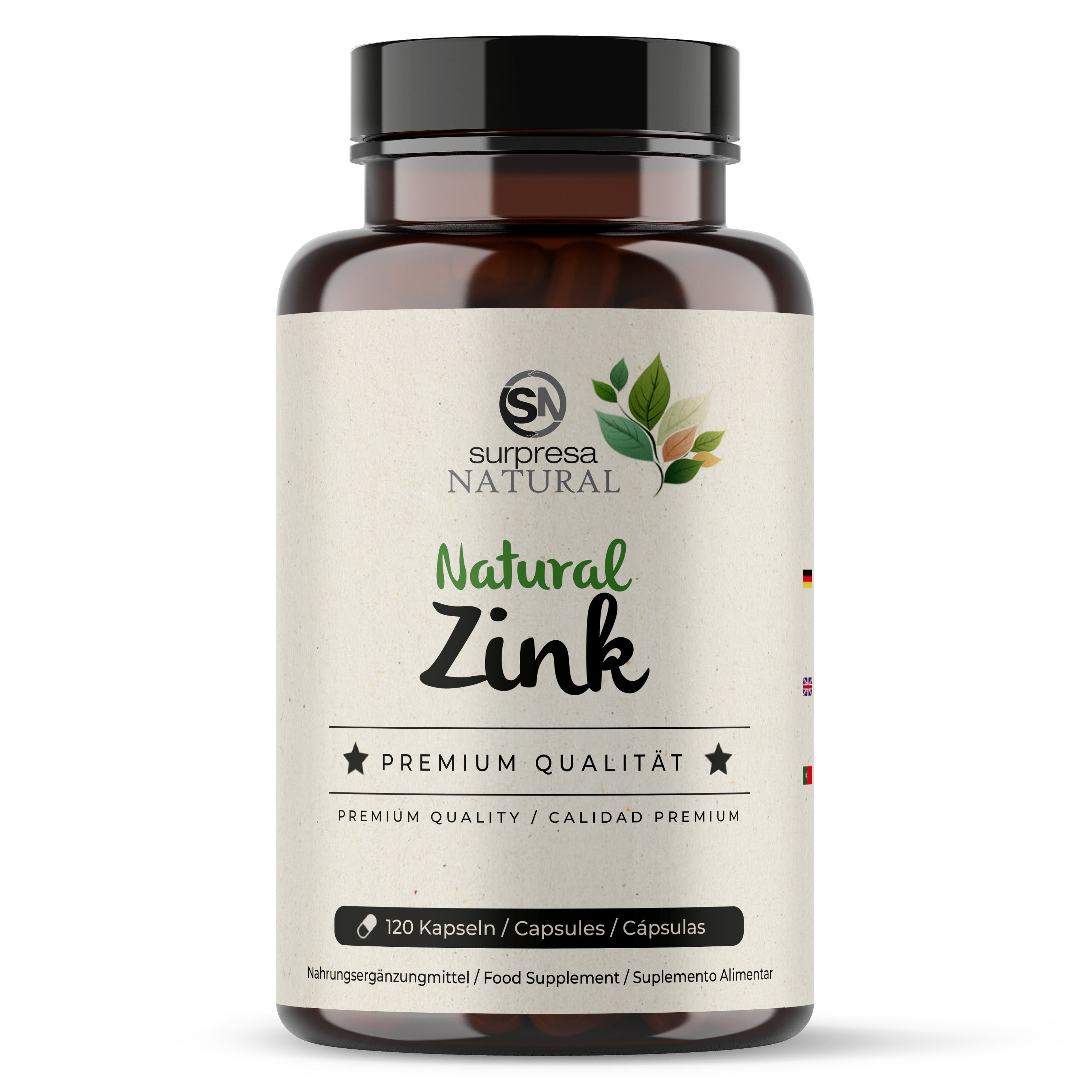 Natural Zinc 120 capsules - Surpresa Natural
